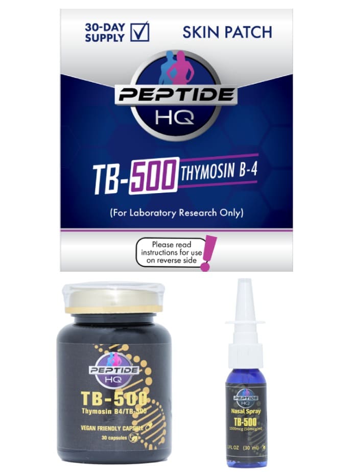 Ultimate TB-500 Skin Patch, Capsules & Nasal Spray for Enhanced Healing ...