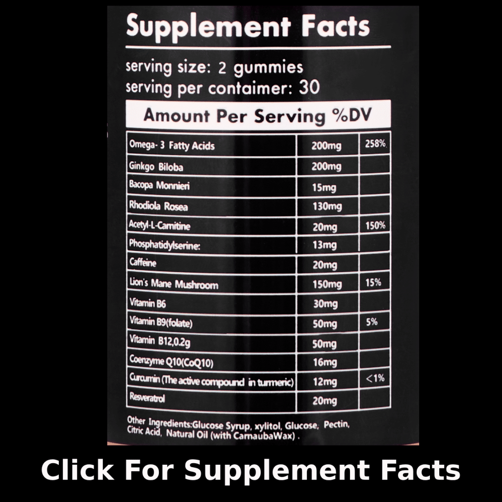 Boost Your Focus with Brain Performance Gummies – Enhance Memory & Clarity