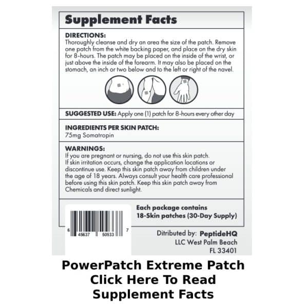 Maximize HGH PowerPatch Extreme Skin Patch | Max-Supplements.com